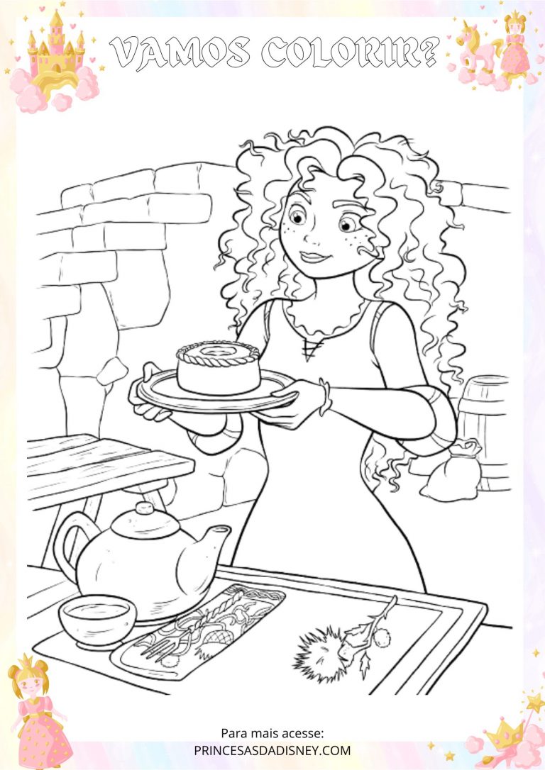 10 Desenhos da Mérida para colorir e imprimir