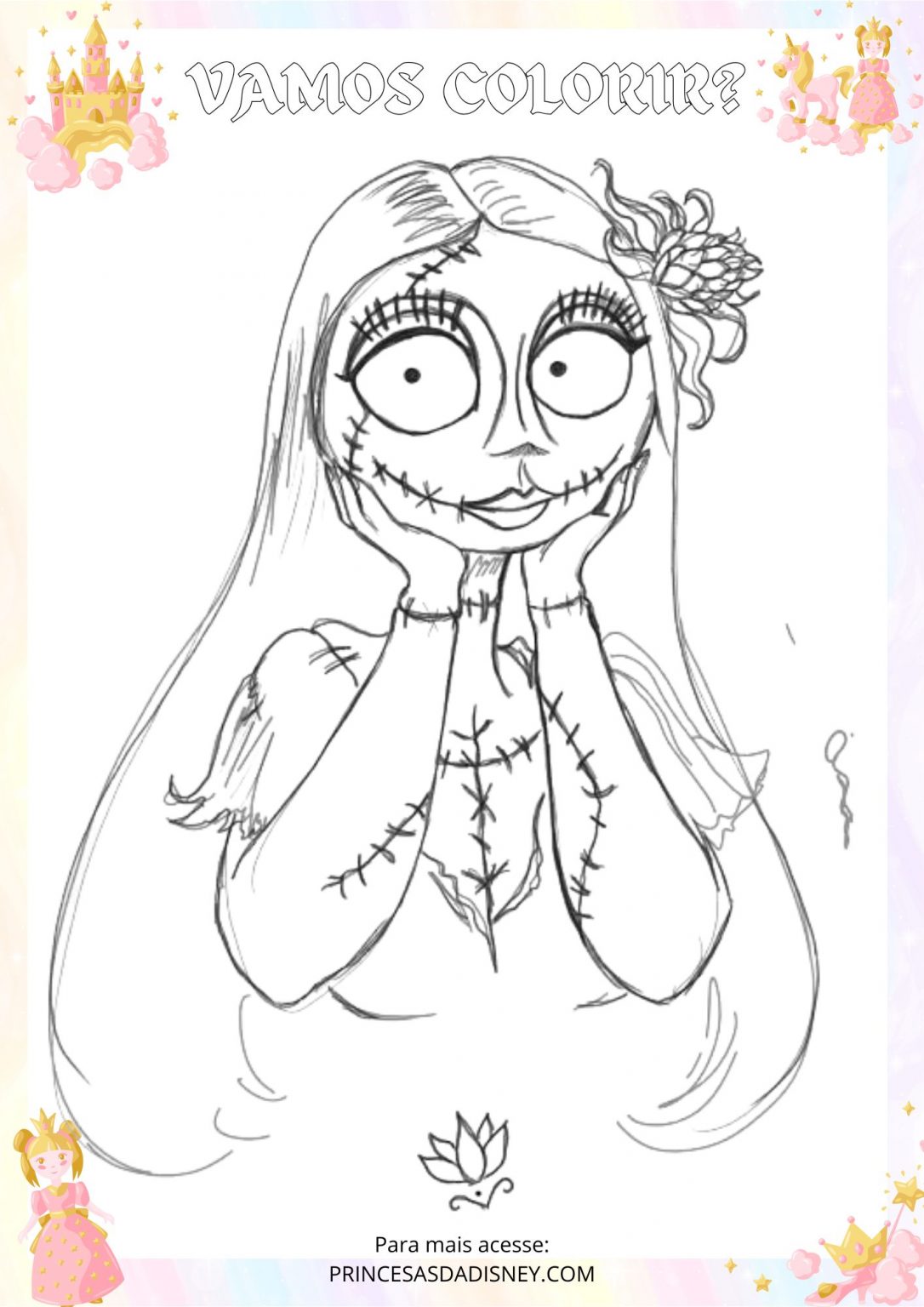 10 Desenhos da Sally para colorir e imprimir