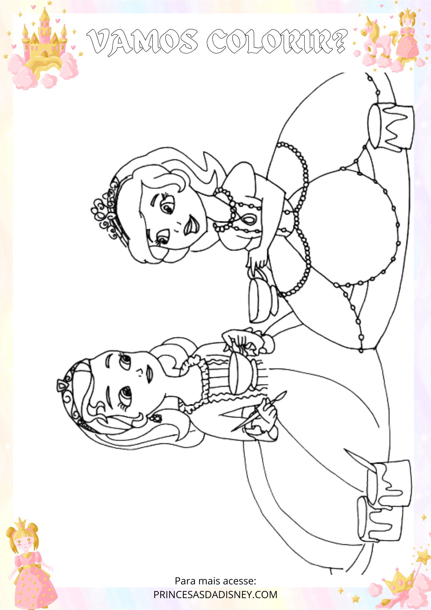 9 Desenhos da Amber para colorir e imprimir